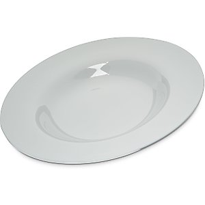 CFS 4303002 Durus Melamine Chef Salad / Pasta Bowl, 12", White (Pack of 12)