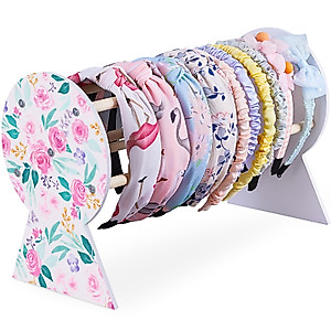 Basumee Headband Holder and Organizer for Hair Accessories - Display and Storage for Girls' Hair Hoops, Headbands, Home Decor