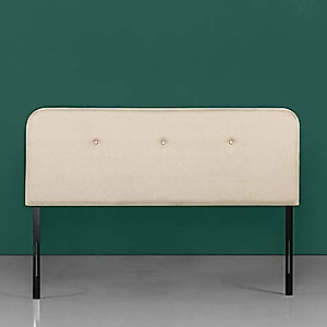 ZINUS Wendy Upholstered Headboard / Button-Tufted Upholstery / Easy Assembly, Taupe, Queen