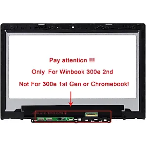 11.6" Original New LCD Replacement for Lenovo Winbook 300e 2nd Gen 5D10T45069 81M9 LCD Display Touch Screen Digitizer Assembly 1366x768 (Not Work for 300e 1st Gen or Chromebook)