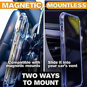 Scooch Wingback Pop Up Phone Grip, Kickstand, and Phone Holder Bundled Wingmount Universal Magnetic Car Mount for Any Phone