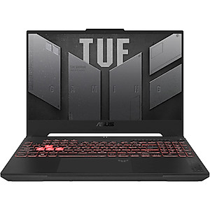 ASUS TUF Gaming A15 (2023) Gaming & Entertainment Laptop (AMD Ryzen 7 7735HS 8-Core, 64GB DDR5 4800MHz RAM, 1TB PCIe SSD, GeForce RTX 4050, 15.6" 144Hz Win 11 Pro) with USB-C Dock