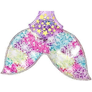 Barbie Dreamtopia Sparkle Lights Mermaid Doll with Swimming Motion and Underwater Light Shows, Approx 12-inch with Pink-Streaked Brunette Hair, Gift for 3 to 7 Year Olds