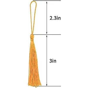 DIYASY 100 Pcs Bookmark Tassels,5 Inch Handmade Tassel 25 Colors Floss Tassels for Craft with Loops for Jewelry Making, Souvenir
