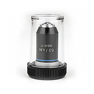 SWIFT 60X Achromatic Objective Lens, Research-Grade Objective Lens for Compound Biological Microscopes.