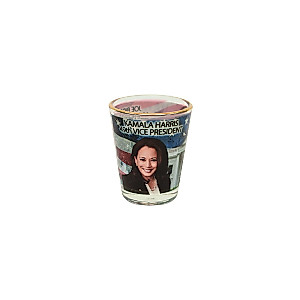 TG,LLC Treasure Gurus 46th President POTUS Joe Biden VP Kamala Harris Commemorative Shot Glass Political Collectible Barware