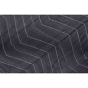 Mytee Products Padded Hand Truck Cover - Round Top, Moving Supplies, Black Moving Pad - Woven Cotton/Poly - 50" x 16"