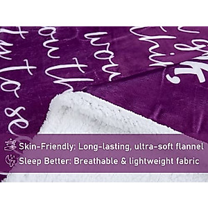 Wife Blanket Happy Anniversary Romantic Gifts - Luxurious Throw Blankets with Loving Messages for Gift for Her | Snuggly Soft Blanket from Husband for Valentine's Day Wife Gifts | 50" X 60"