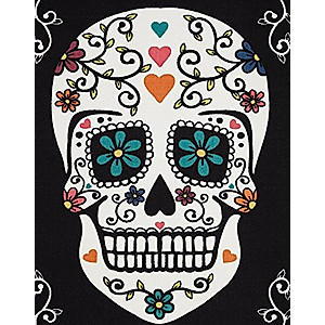 Mohawk Home Playroom Kids ,Sugar Skull Rainbow (5' x 8')