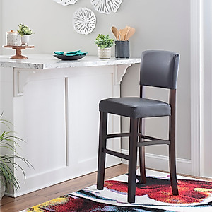 Linon Monaco Stool 30" Espresso