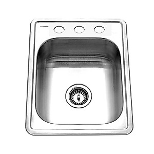HOUZER A1722-7BS-1 Sink, 1 Pack, Stainless Steel