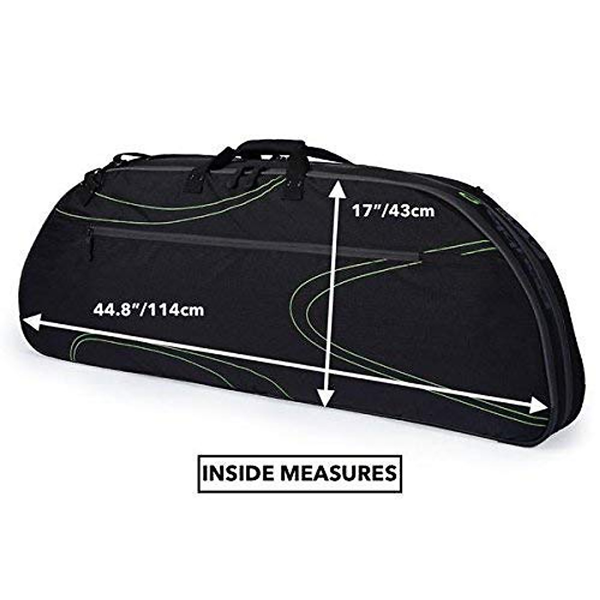 Legend Double 2 Compound Bow Travel Case - Archery Case with Foam Padding, Nylon Material, Storage Pockets for Accessories - Heavy-Duty Bow Soft Case, Fits MTM Arrow Carry Case & 2 Bows - 44.8x17
