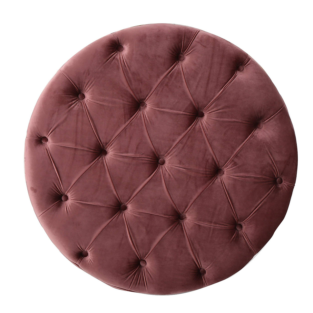 Christopher Knight Home Zelfa Velvet Ottoman, Blush