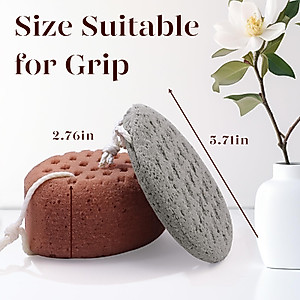 BAIMEI Bath Sponge, Sponge Loofah Body Scrubber, Shower Pouf Cleaning Loofahs Sponge, Shower Use Sponge (2pcs)