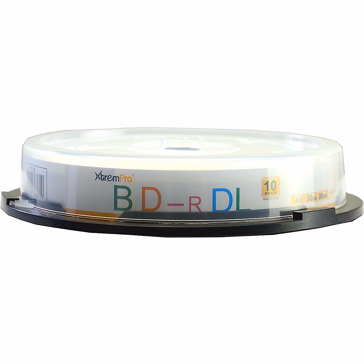 XtremPro Bd-R DL 4X 50GB 260min Double Layer Blu-Ray 10 Pack Blank Discs in Spindle - 11128, Portable Easy to Use