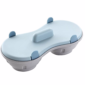 AMOYER 1pc 2 Cavity Egg Poacher Safety Microwave Double Egg Poaching Cups Ware Easy Breakfast Set Egg Cooking with Cover for Oven Stovetop Steamer