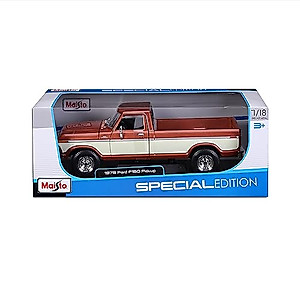 Maisto - 1/18 Scale Model Compatible with Ford Replica Miniature Model Classic Vintage Collectible F150 Pick-up 1979 (Blue)