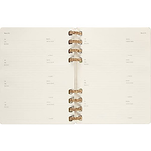 Moleskine Spiral 12 Month 2023 Academic Year Planner, Hard Cover, XL (7.5" x 9.75"), Oyster