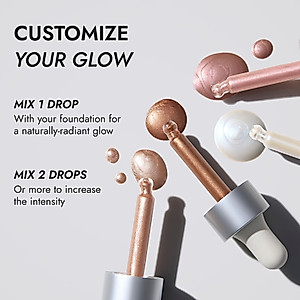 COVER FX Custom Enhancer Drops - Celestial: Opalescent Finish - 15mL - Radiant Glow - Liquid Highlighter