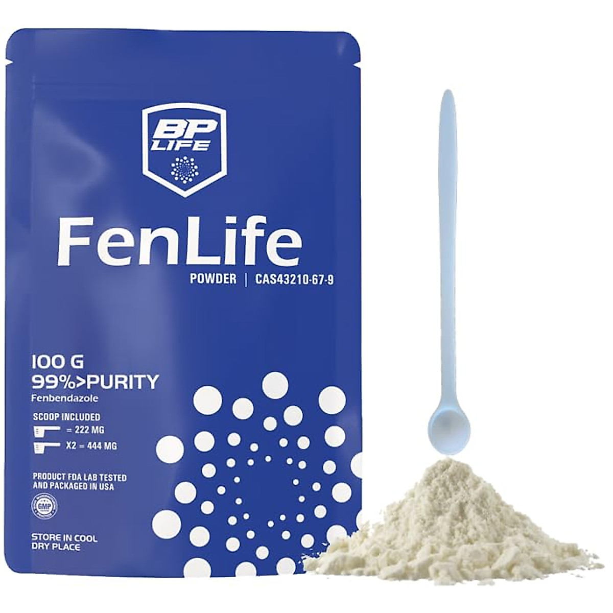 BP Life | 100g Powder | 222mg Scoop | >99% | Laboratory Tested
