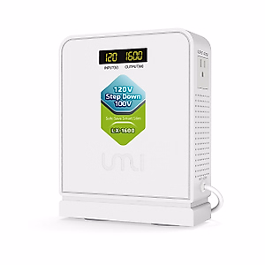 120V to 100V Voltage Converter 1600watts Step Down toroidal Voltage Converter for Japan appliances Used in US［CE, CQC Certified］