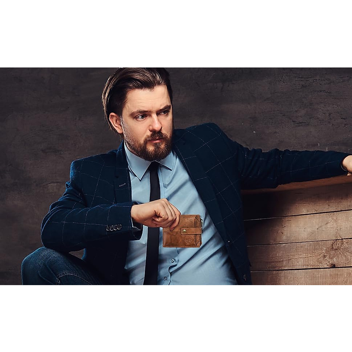 Spiffy® Brown Genuine Leather Wallet For Men | Men's Wallet | RFID Men Wallet | Leather Wallet Men