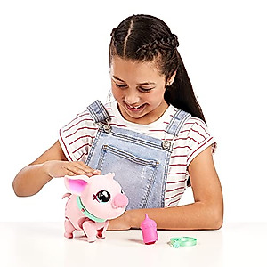 Little Live Pets - My Pet Pig: Piggly | Soft and Jiggly Interactive Toy Pig That Walks, Dances and Nuzzles. 20+ Sounds & Reactions. Batteries Included. for Kids Ages 4+