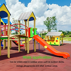 Swing Set Canopy, 89x42in 600D Oxford Cloth Waterproof Swing Set Replacement Tarp Foldable Multicolor Swingset Slide Sun Shade Proof Tarp Replacement Cover for Playground