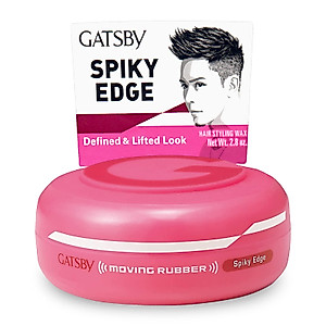 GATSBY Moving Rubber Spiky Edge Hair Wax, English Version, 80g/2.8oz