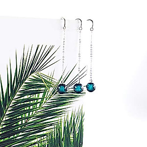 Toirxarn Metal Feather Bookmark - Unique 12 Constellation Designs with Fluorescent Pendants, Perfect Gift Idea for Women's Birthday, Girls, Boy Friends, Readers, Students, and Teachers.(Blue Pisces)