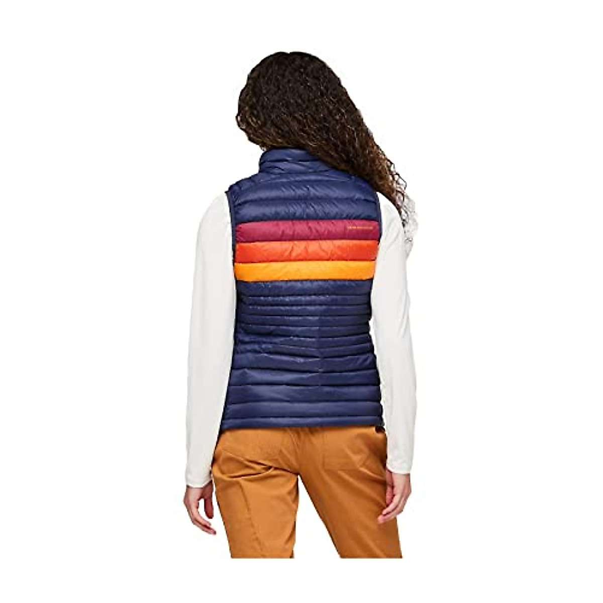 Cotopaxi Fuego Down Vest - Women's Maritime & Raspberry Stripes Medium