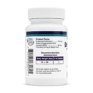 Nutramax Laboratories Denamarin Liver Health Supplement for Medium Dogs - With S-Adenosylmethionine (SAMe) and Silybin, 30 Tablets