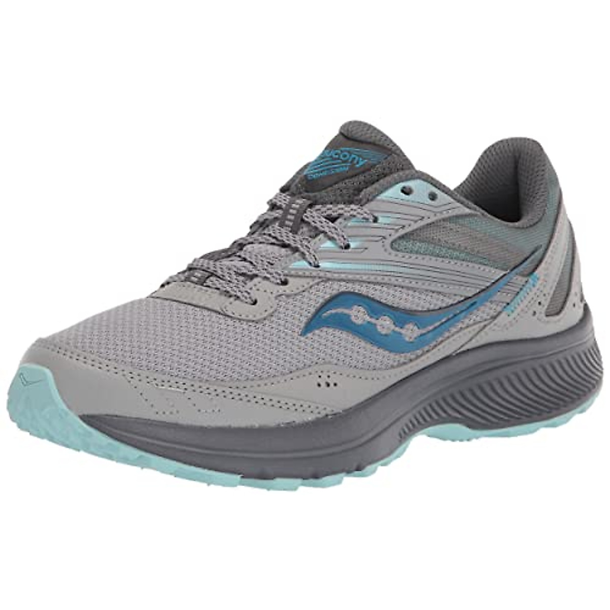 Saucony Women's Cohesion TR15 Running Shoe, Alloy/Topaz, 9