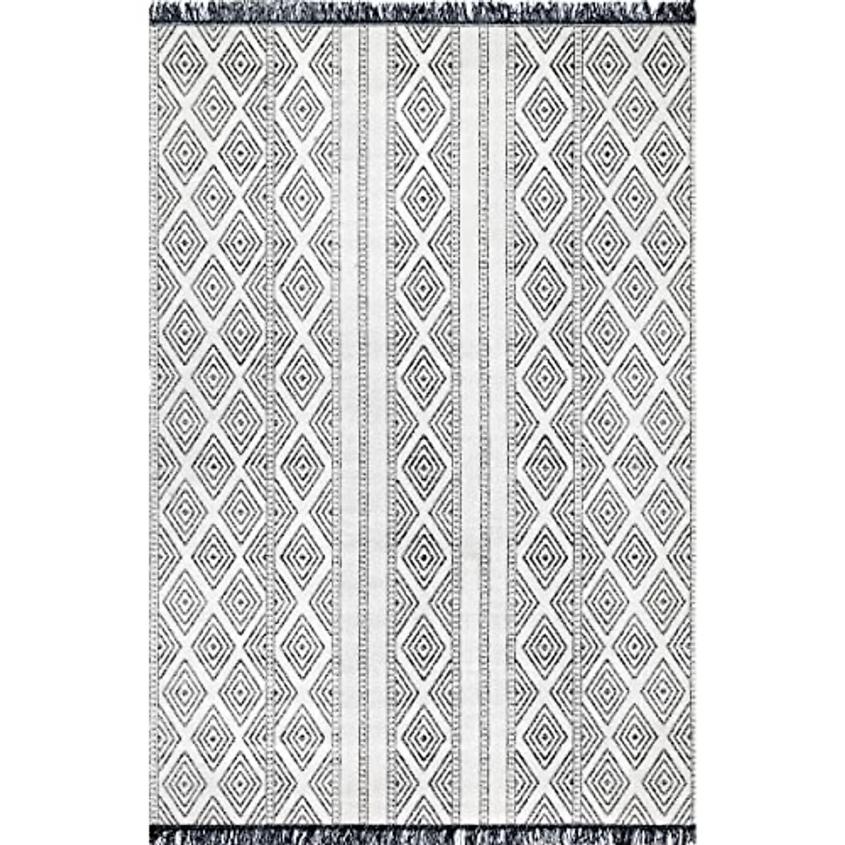 nuLOOM Indoor/Outdoor Striped Miriam Area Rug, 12' x 15', Grey