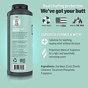 Anti Monkey Butt Baby Powder, Cornstarch Baby Powder Prevents Diaper Rash, Talc Free Hypoallergenic Formula with Calamine, Anti Chafing and Anti Itch, 8 oz (Pack of 2)