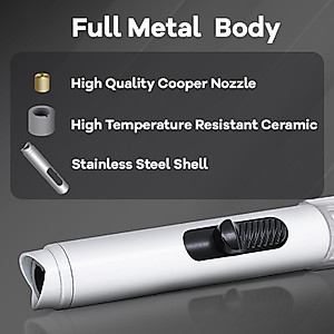 Luxgaze Torch Lighters 2 Pack Butane Lighter Refillable Jet Flame Lighter Adjustable Gas Torch Lighter Windproof Pen Torch Long Lighter Multipurpose for Camping Candle Grill BBQ(Butane Not Included)