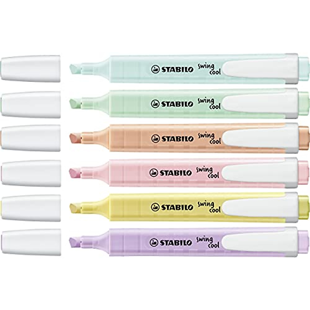 STABILO B-52740-10 Blister Swing Cool Pastel Highlighter (Pack of 6)