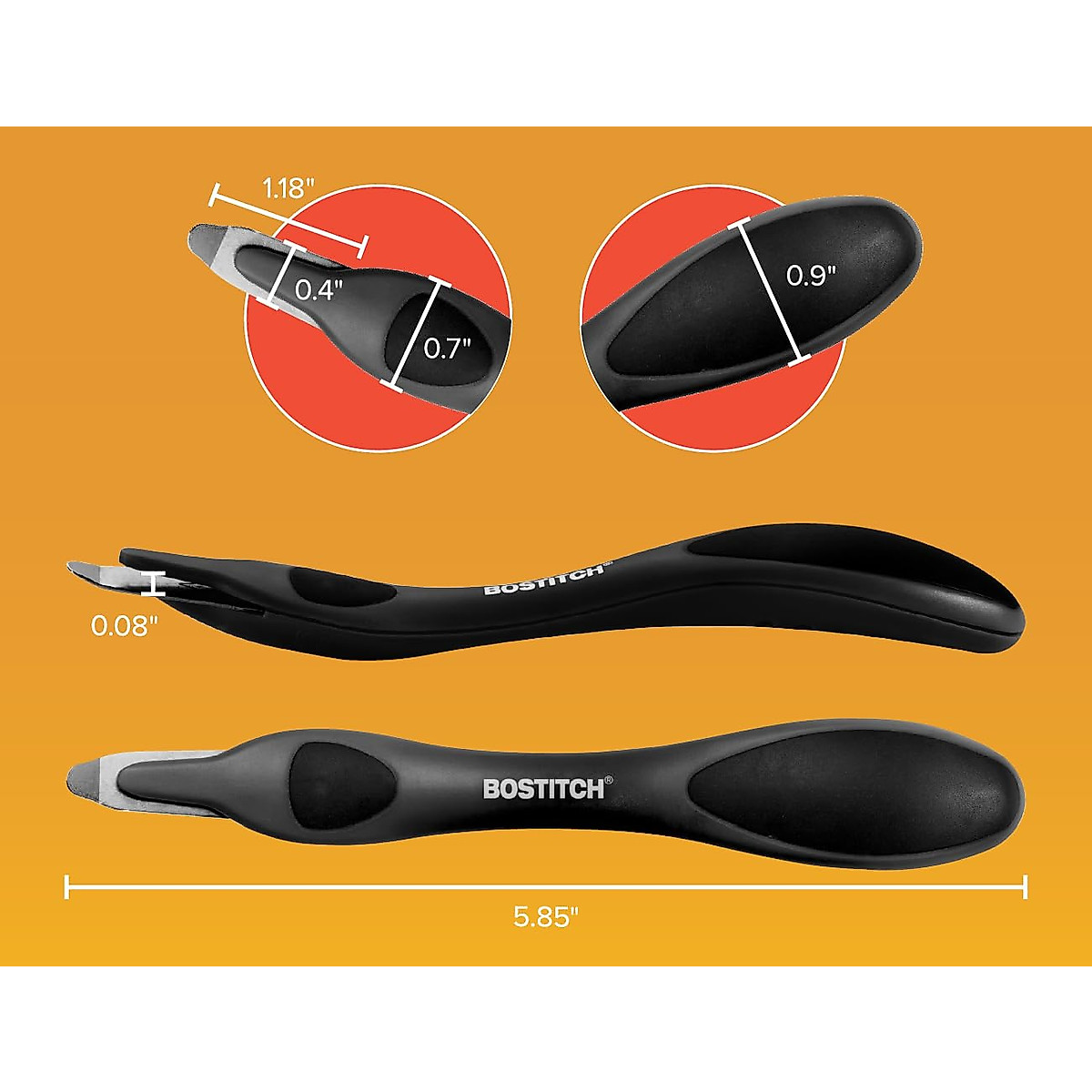 Bostitch Office Bostitch Professional Magnetic Easy Staple Remover Tool, 3 Pack, Black Blue and Red Colors Included, Staple Puller Stick for Office Home & School.