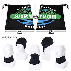 Suruiver Mask Bandana Balaclava Headband Neck Gaiter, 1-2