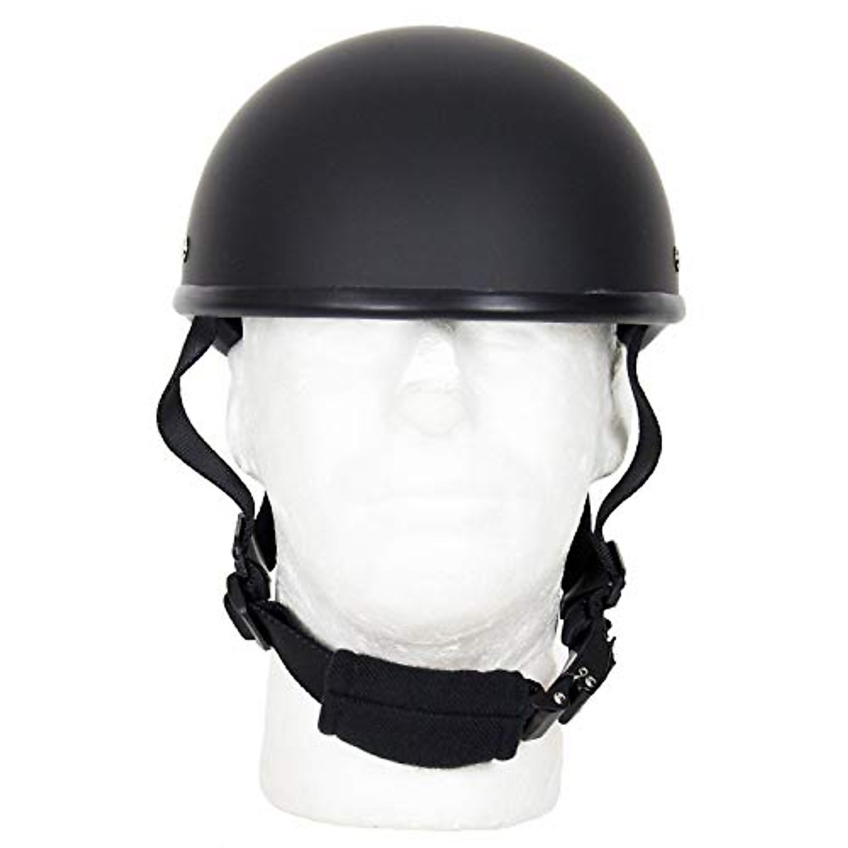 MONACO TRADERS SOA Beanie Novelty Flat Black Motorcycle Half Helmet Cruiser Biker S,M,L,XL,XXL (XL, Flat Black)