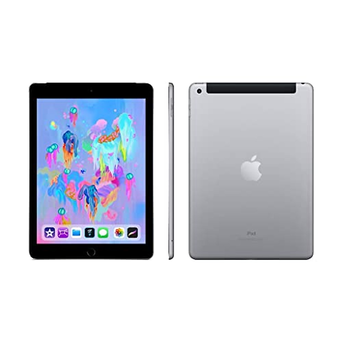 2018 Apple iPad (Wi-Fi + Cellular, 32GB) - Space Gray (Renewed)