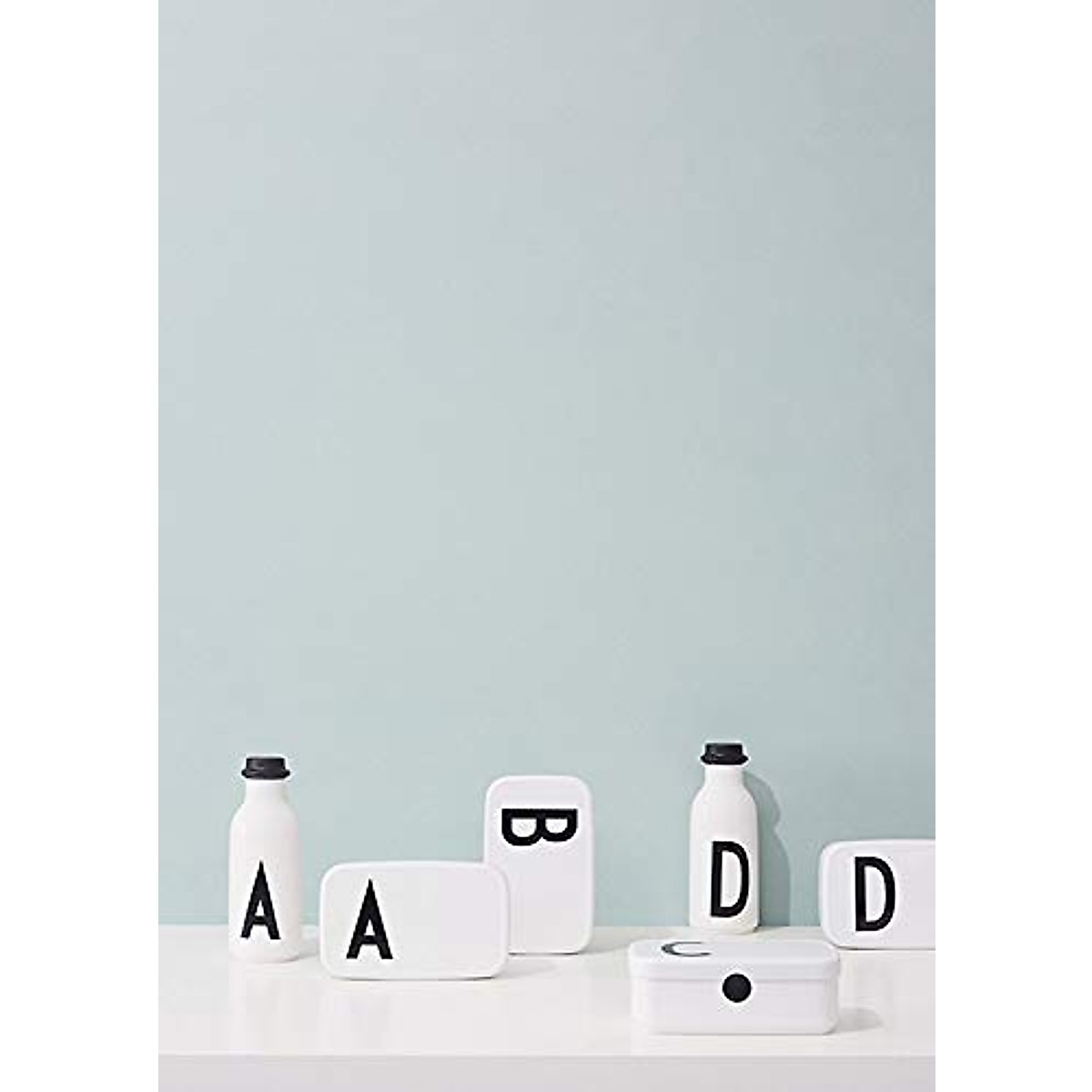 Design Letters TO GO Personal Water bottle (Available in A-Z) | 17 oz unbreakable cute sports water bottle | Reusable water bottle for kids and adults | BPA, BPS-free, Leak-proof and Drop-safe
