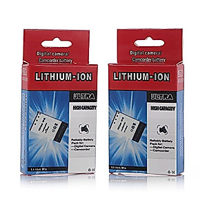 Powerextra 2 x EN-EL19 Batteries Compatible with Nikon Coolpix W150 S32 S100 S2800 S3200 S3300 S3500 S3600 S4100 S4200 S4300 S5200 S5300 S6500 S6600 S6800 S6900 S7000 as Sony NP-BJ1 DSC-RX0