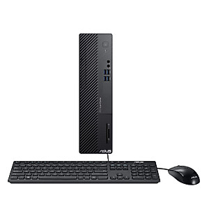ASUS ExpertCenter D500SC Small Form Factor Desktop PC, Intel Core i5-11400, 16GB DDR4 RAM, 256GB PCIe SSD + 1TB HDD, TPM, Windows 10 Home, Black, D500SC-AB504