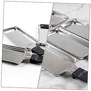 Hemoton 12 Pcs Round Serving Tray Food Trays Round Baking Pan 9x9 Baking Pan Kitchen Baking Pan Baking Steel Stainless Steel Stainless Steel Bread Pan Metal Pan Rectangle Bakeware Oven