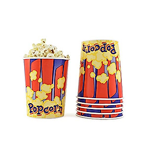 SNAPPY Red and Blue Popcorn Cup, 32 ounce Popcorn Container, 500 Pack