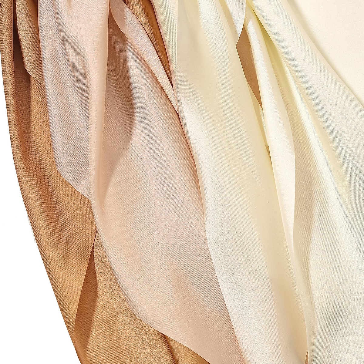 LFOUVRE 3PCS Hair Scarf Scruncheis for Women Knotted Bow Hair Ties Elastic Bands Satin Hair Ribbon Scrunchy Red Ponytail Holder for Women and Girls (Camel Apricot Ivory)