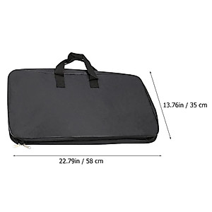 Portable Music Stand Storage Bag: Musical Score Organizer Case Musical Stand Rack Oxford Cloth Carrying Pouch Black