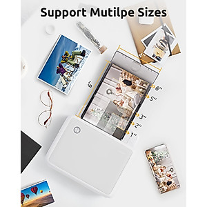 HPRT 4x6'' Portable Photo Printer – Instant Full-Color Photo Printer for Phone/Laptop/MacBook, Bluetooth/USB/WiFi Picture Printer with AR Video Printing, Thermal Dye Sublimation, All-in-One Kit