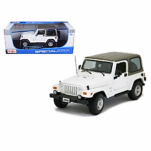 Maisto 1:18 Scale Jeep Wrangler Sahara Diecast Vehicle (Colors May Vary)